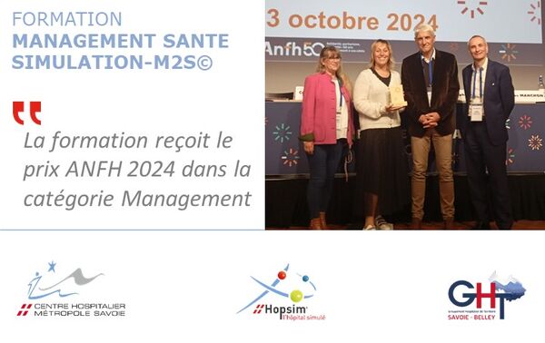 La formation M2S saluée par le Prix ANFH 2024